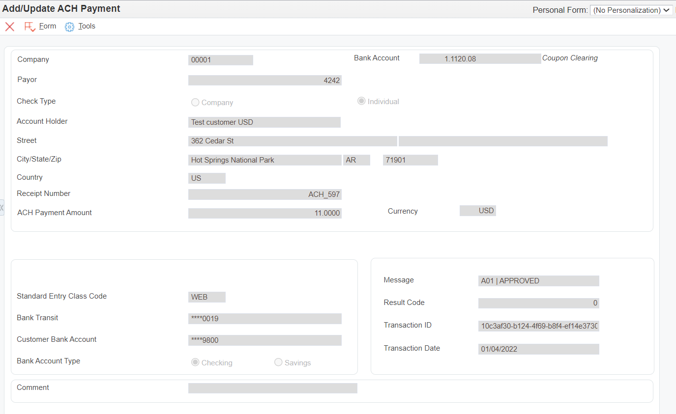 SmarterCommerce Documentation : Payment Processing - ACH Payment ... SmarterCommerce Documentation : Payment Processing - ACH Payment ...