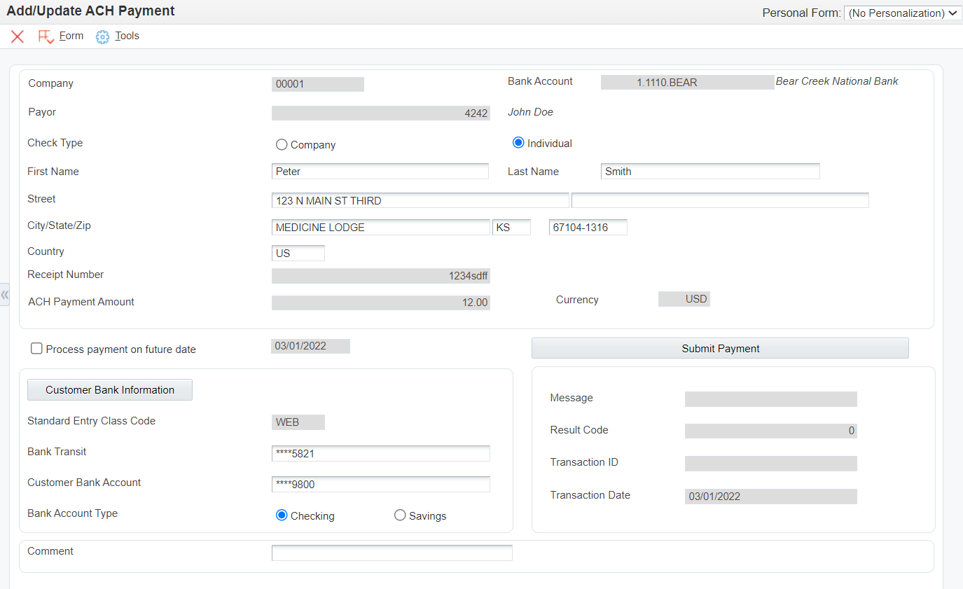 SmarterCommerce Documentation : Payment Processing - ACH Payment ... SmarterCommerce Documentation : Payment Processing - ACH Payment ...